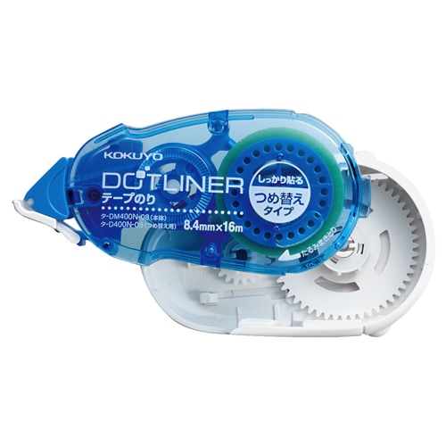 コクヨ テープのり ドットライナー しっかり貼るタイプ 本体 8.4mm×16m タ-DM400-08N 1個: 文具・事務用品｜「い～るでぃんぐ」